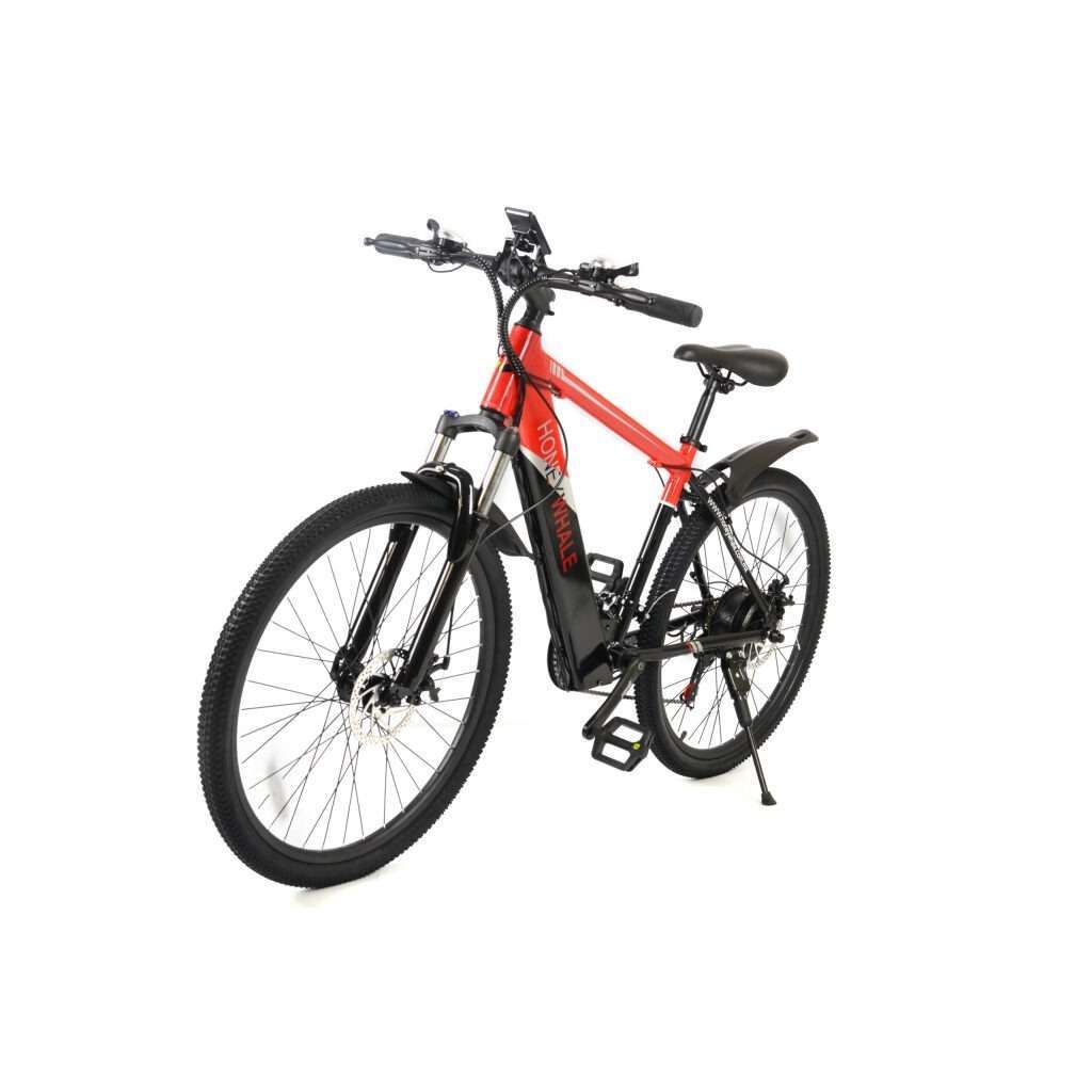 3+7 Shimano Gears Electric Bike S7 Large Wheel Powerful Motor Red/Black ...