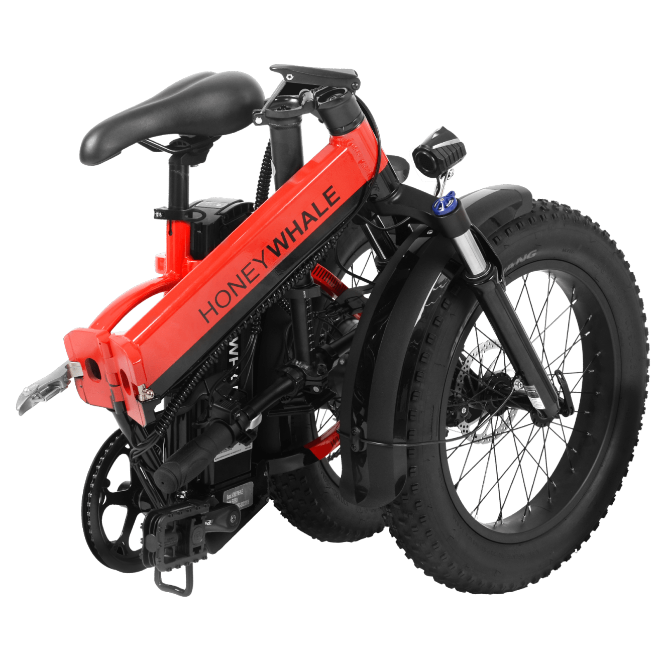 20inch Fat Tire Folding Electric Bike 1080W F6 PRO Red/Black | HONEY WHALE