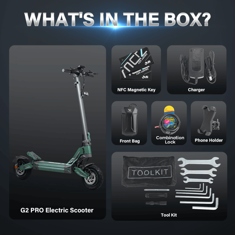 Strong Climbing Ability-1200W-50KM/H-Up to 50KM-10" All-terrain Tires ...