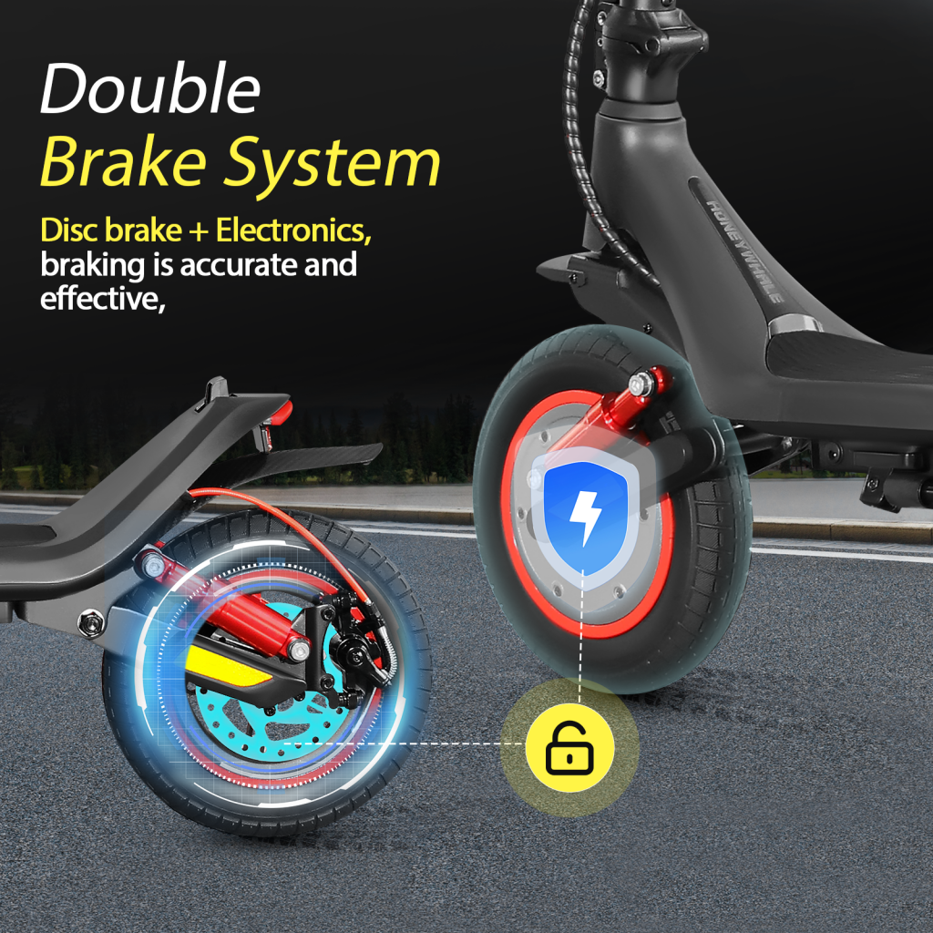 32KM/H-Up to 25KM-10″ Tire-Dual Shock Absorbers -Electric Scooter M1 ...