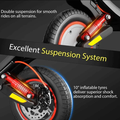32KM/H-Up to 25KM-10″ Tire-Dual Shock Absorbers -Electric Scooter M1 ...